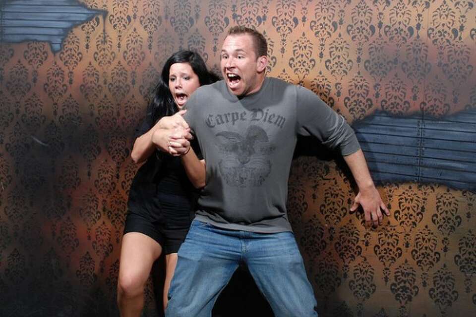 Faces of fear caught on haunted house camera