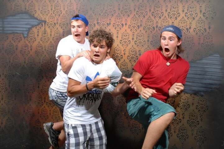 Faces of fear caught on haunted house camera