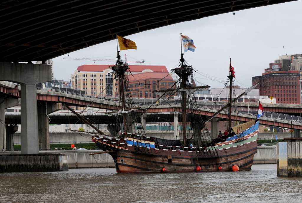 Photos: Half Moon sails off
