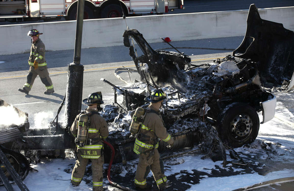 I-10 lanes reopened after truck fire