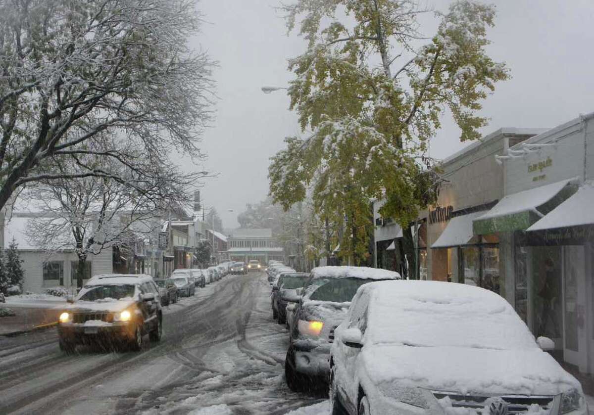 October 2011 winter storm hits Westport