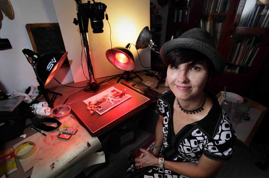 Artist Sabra Booth brings nature into her home studio