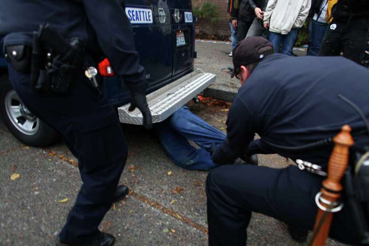Protesters arrested, pepper-sprayed at Chase bank