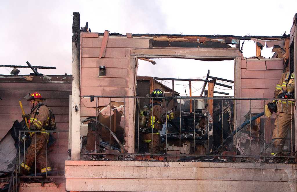 Apartment fire in Katy
