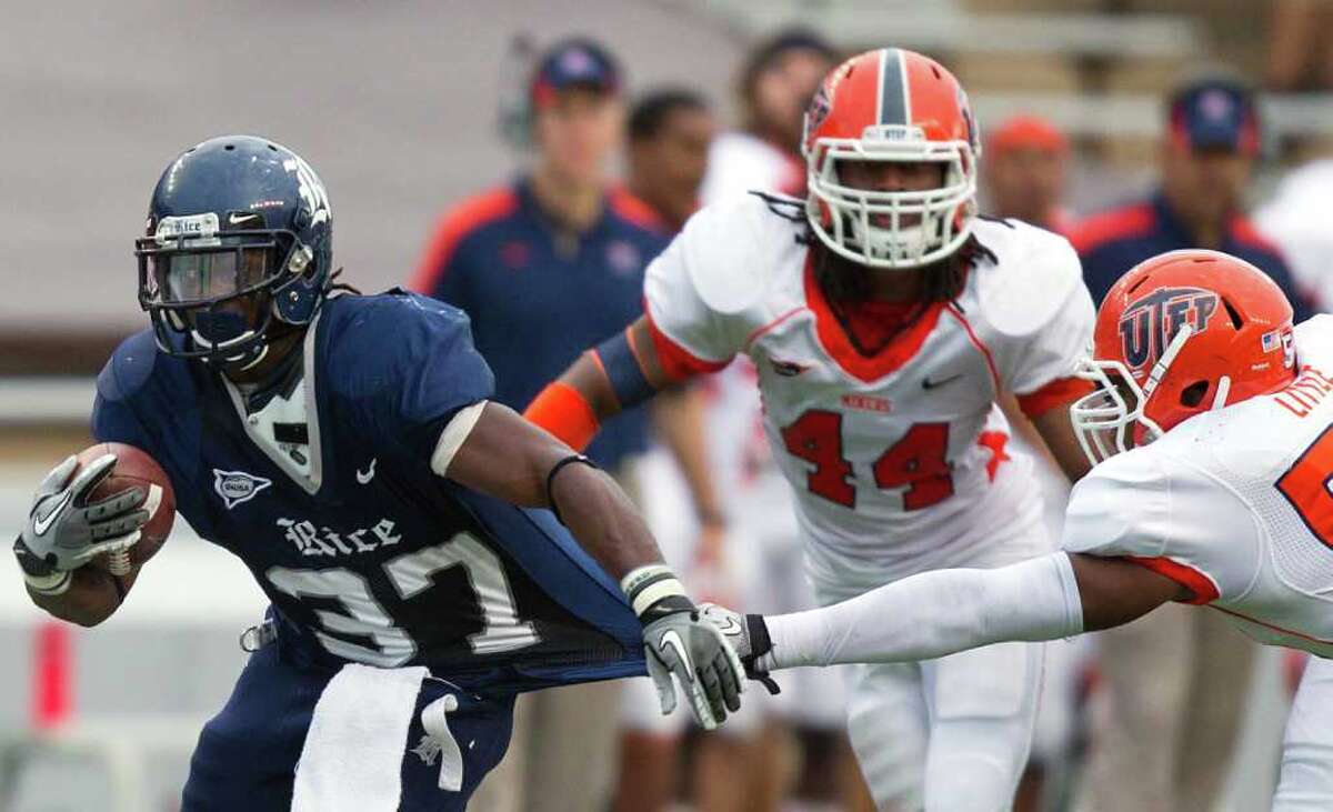 Rice tops UTEP 41-37 to snap three-game losing streak