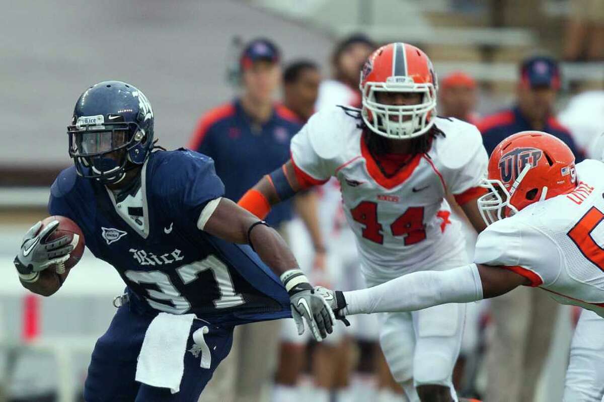Rice tops UTEP 41-37 to snap three-game losing streak
