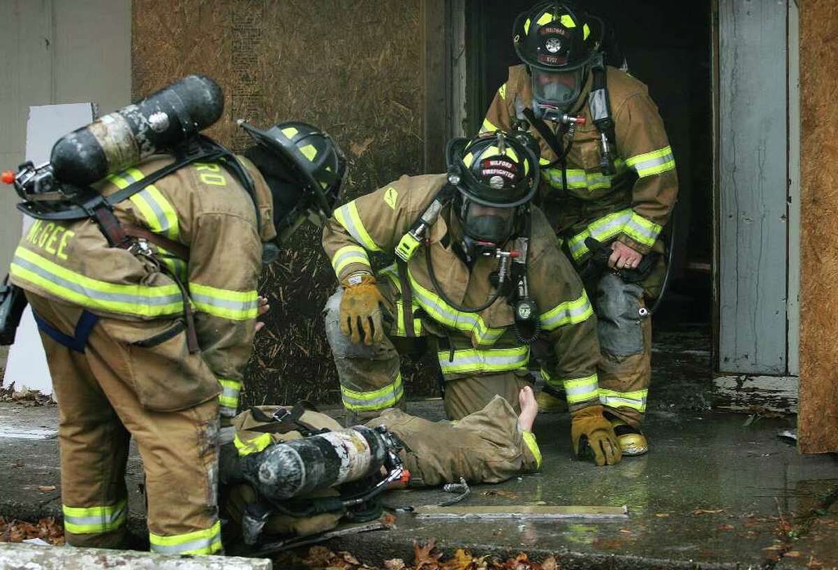 Firefighters stage 'live' fire at old HoJo's motel