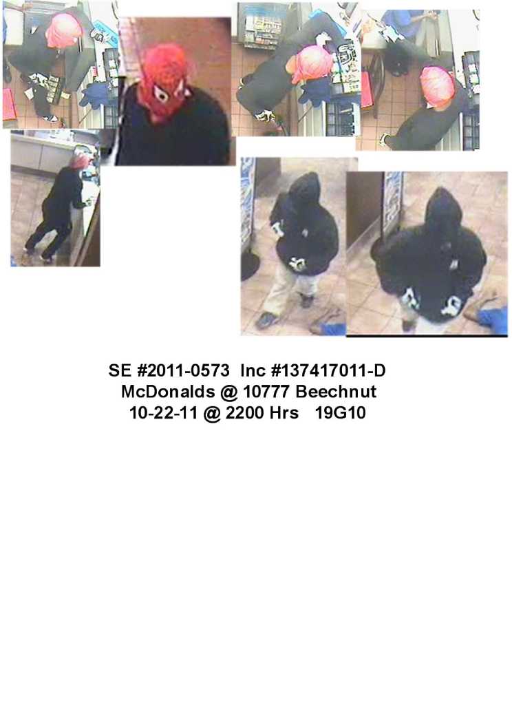 Robbery suspect sports Spider-man mask