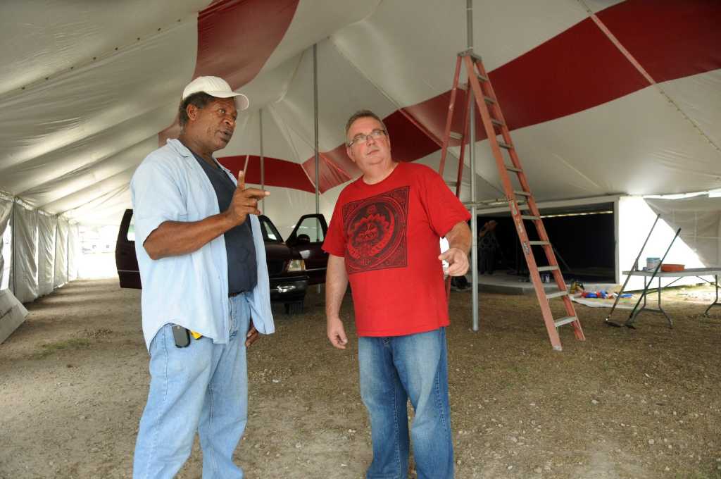 Church holding revival sessions in giant tent