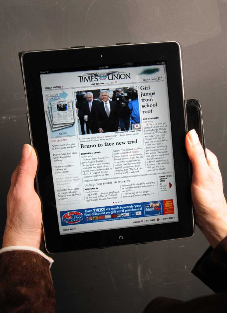 Times Union unveils an app for iPad users