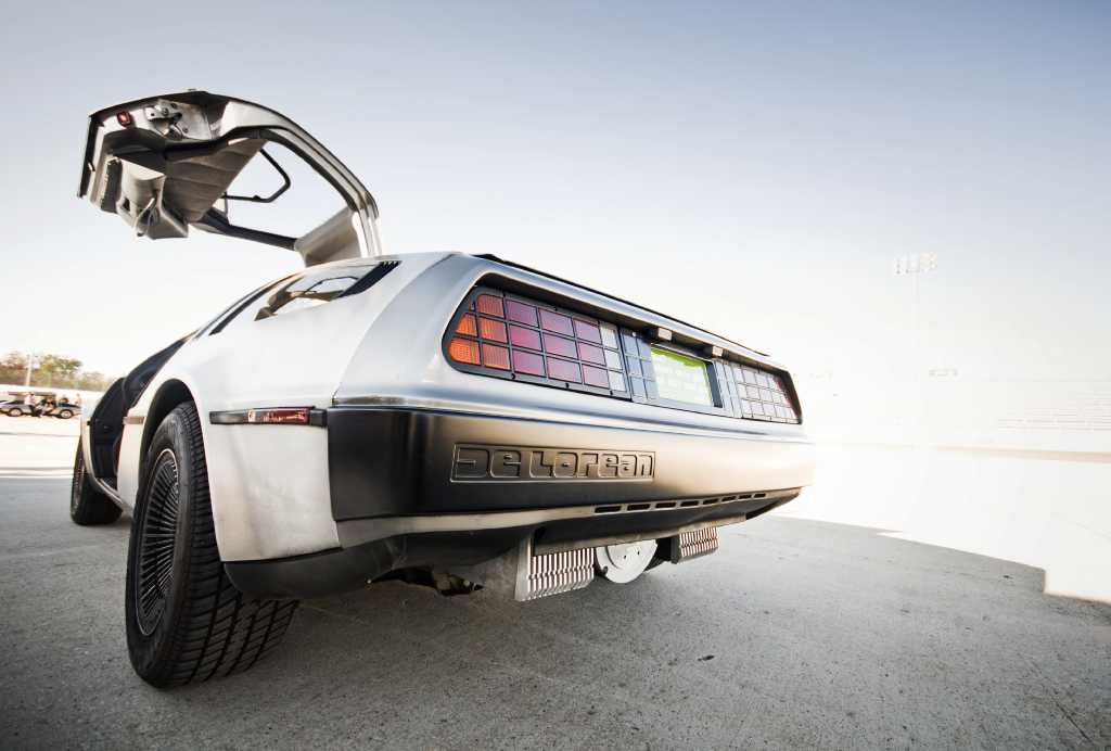 Driving a DeLorean is a one-man parade