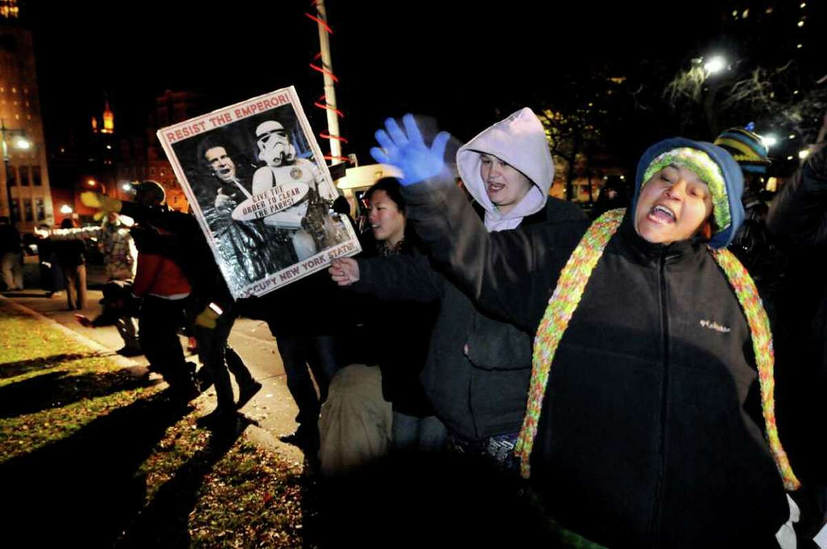 Occupy Albany protest