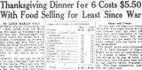 Great Depression-era Thanksgiving recipes published in the Beaumont Journal