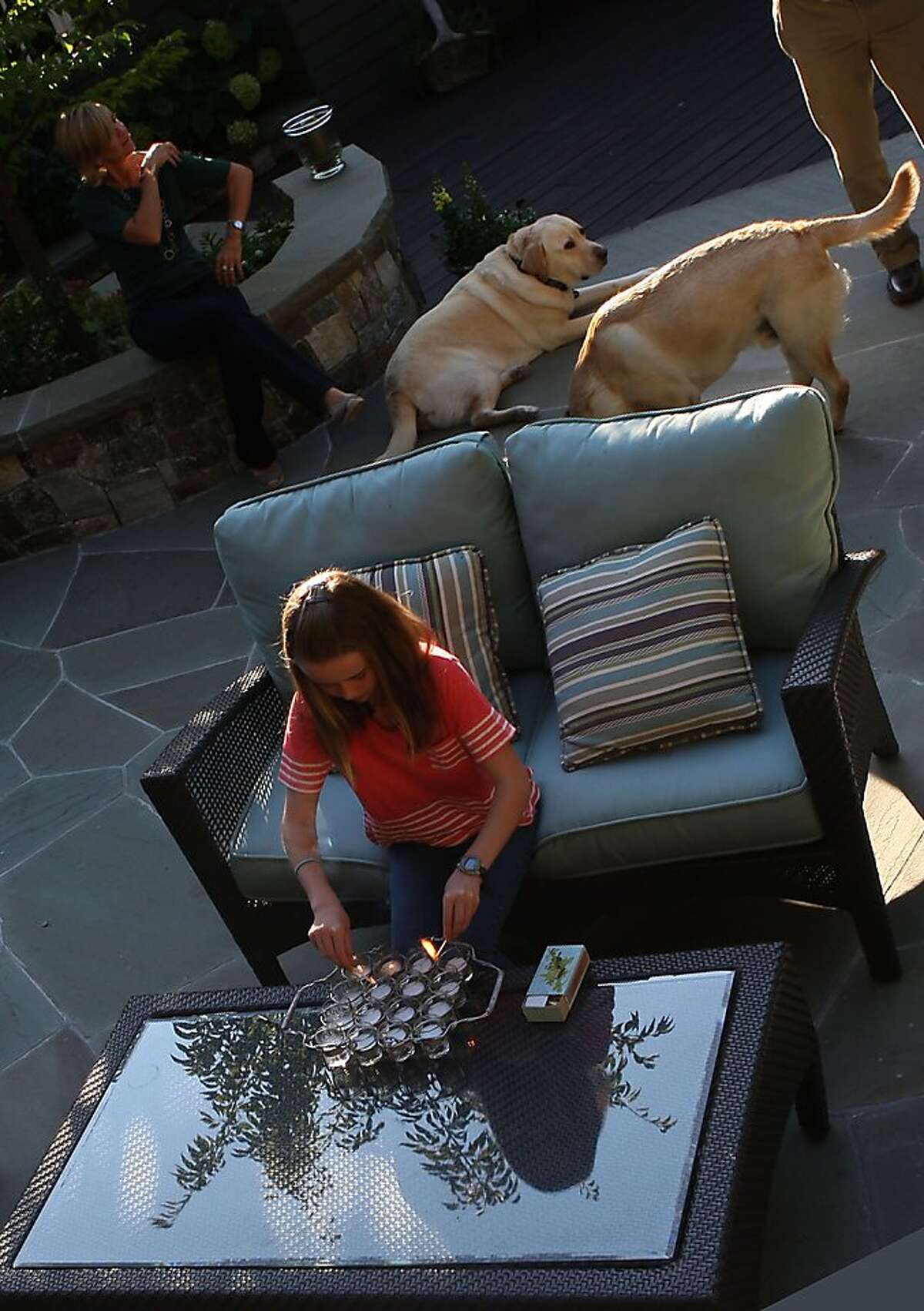 Valerie Kelleher Herzog's outdoor room in Ross