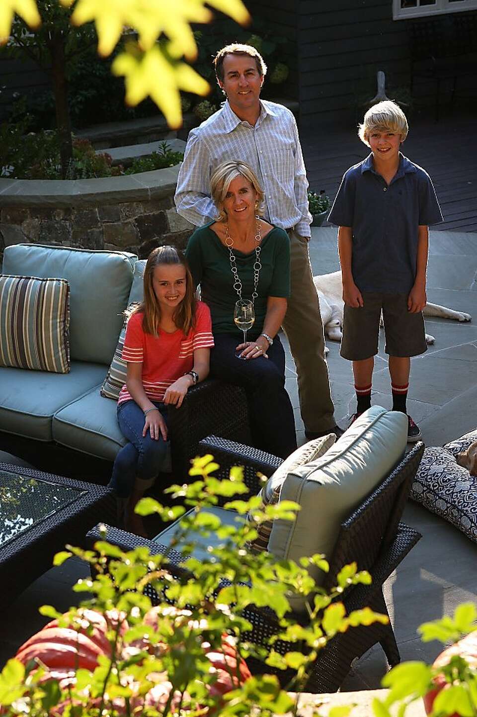 Valerie Kelleher Herzog's outdoor room in Ross