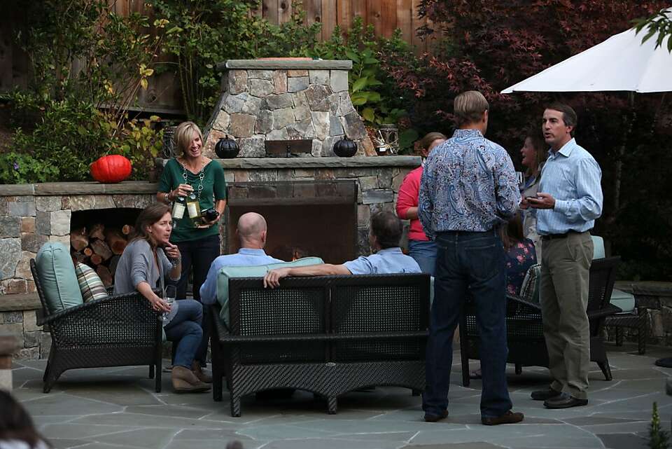 Valerie Kelleher Herzog's outdoor room in Ross