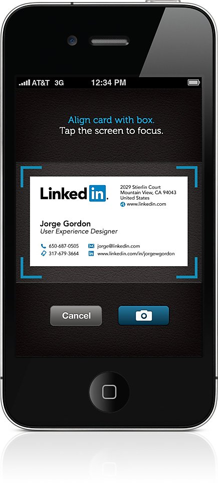 LinkedIn offering CardMunch iPhone app