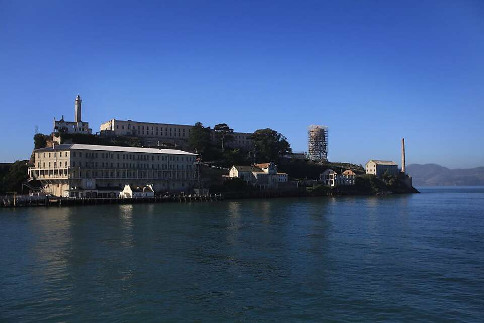 No escaping it - Alcatraz water tank gets face-lift