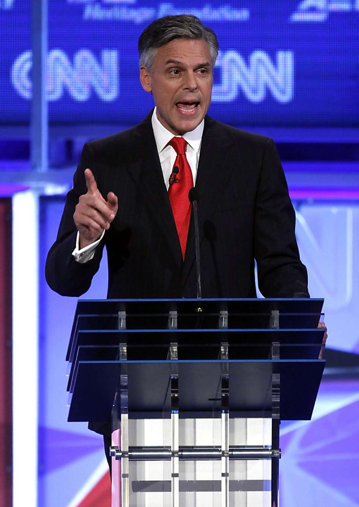 Jon Huntsman struggles to rise in GOP race