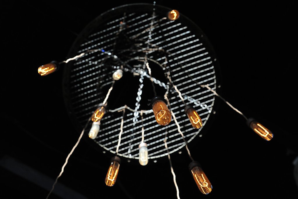 Antiques repurposed as lighting