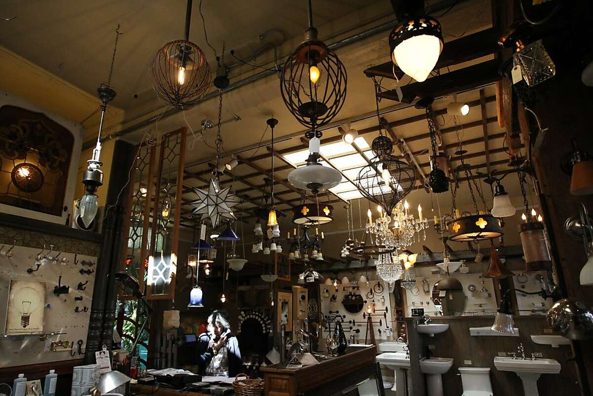 Antiques repurposed as lighting