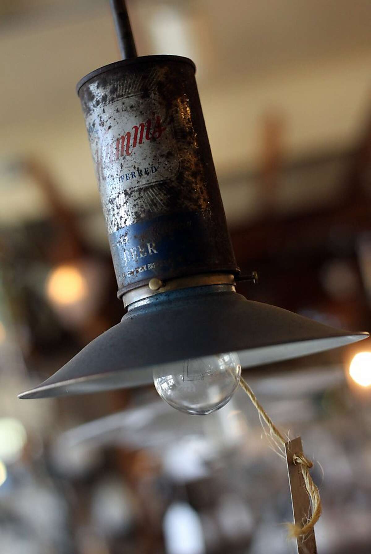 Antiques repurposed as lighting