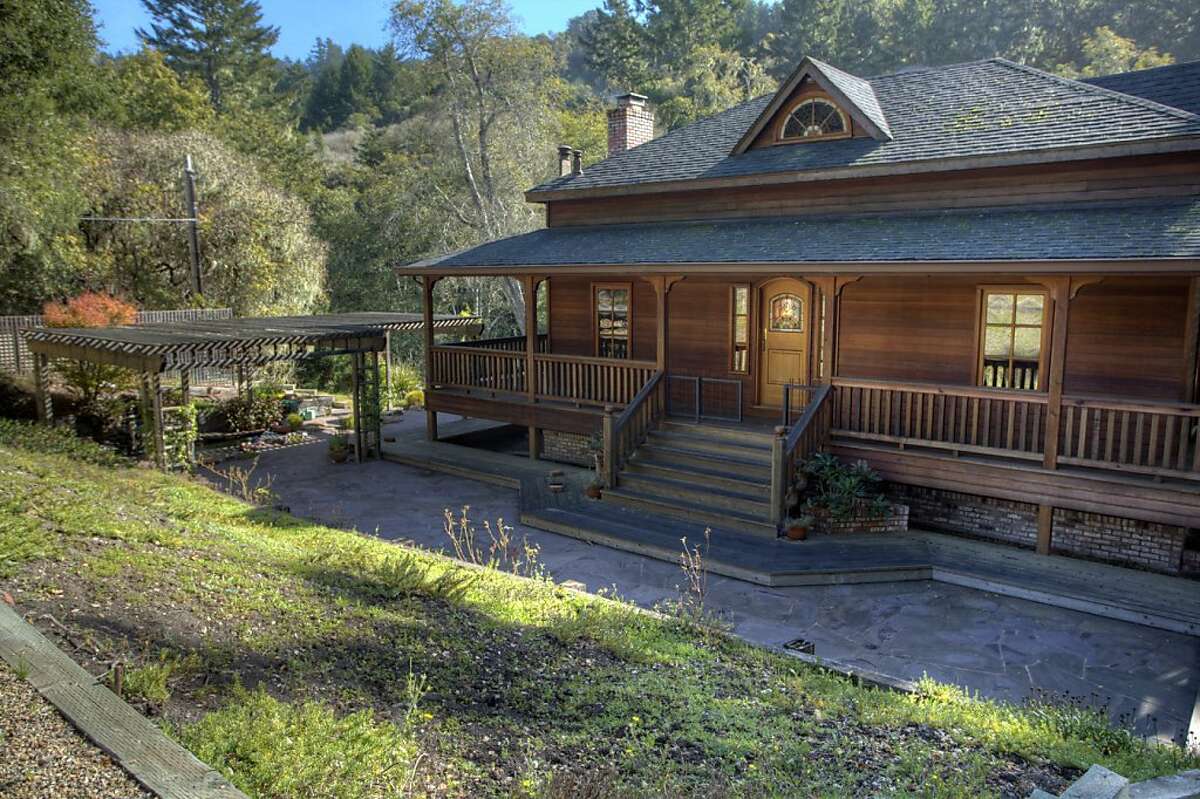 San Gregorio ranch home with wraparound veranda