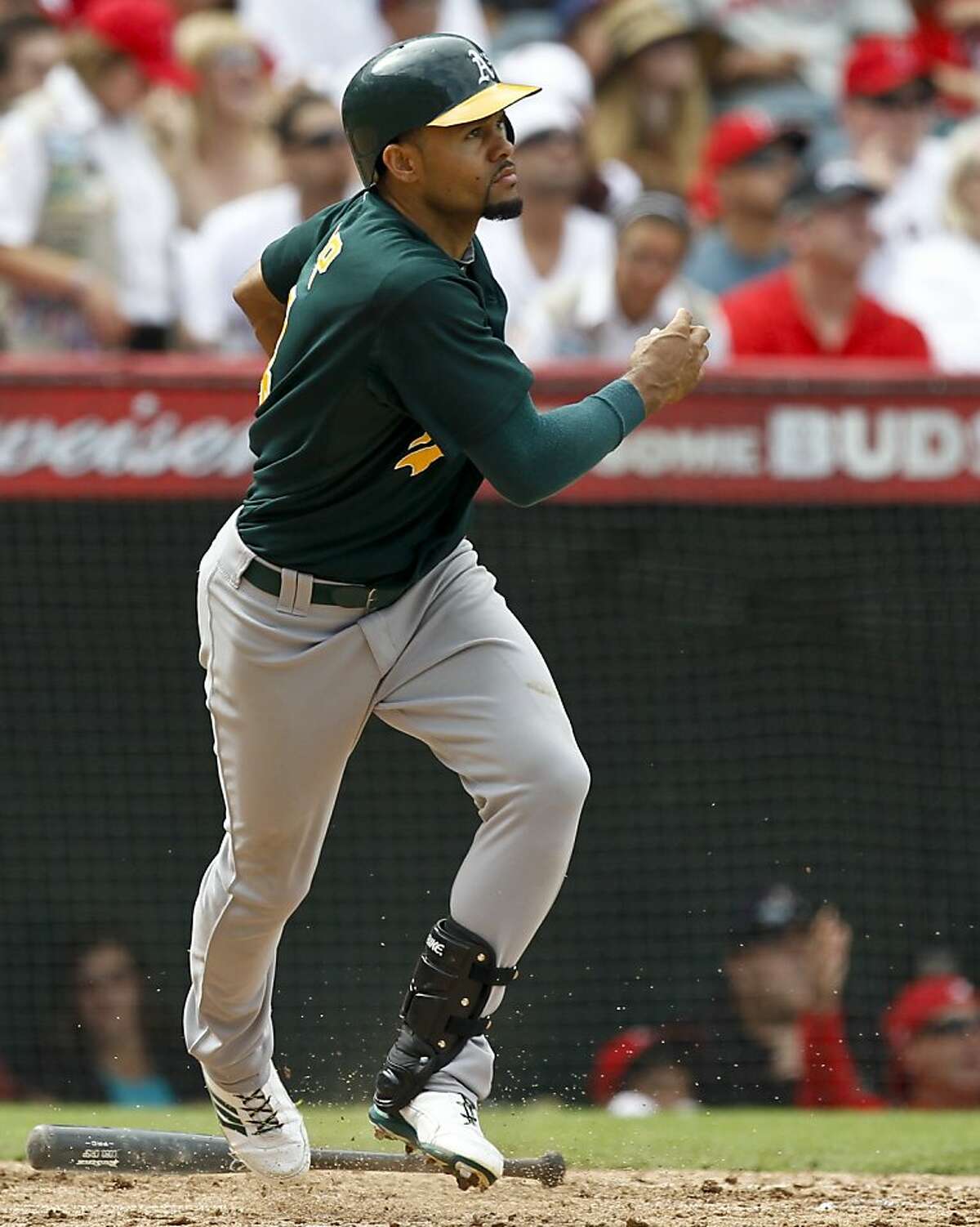 A's rally in 9th dings Angels playoff hopes