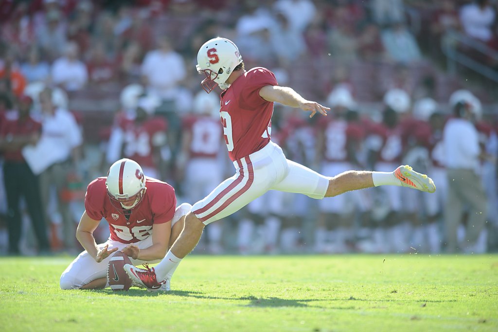 Stanford kicker Jordan Williamson has a leg up