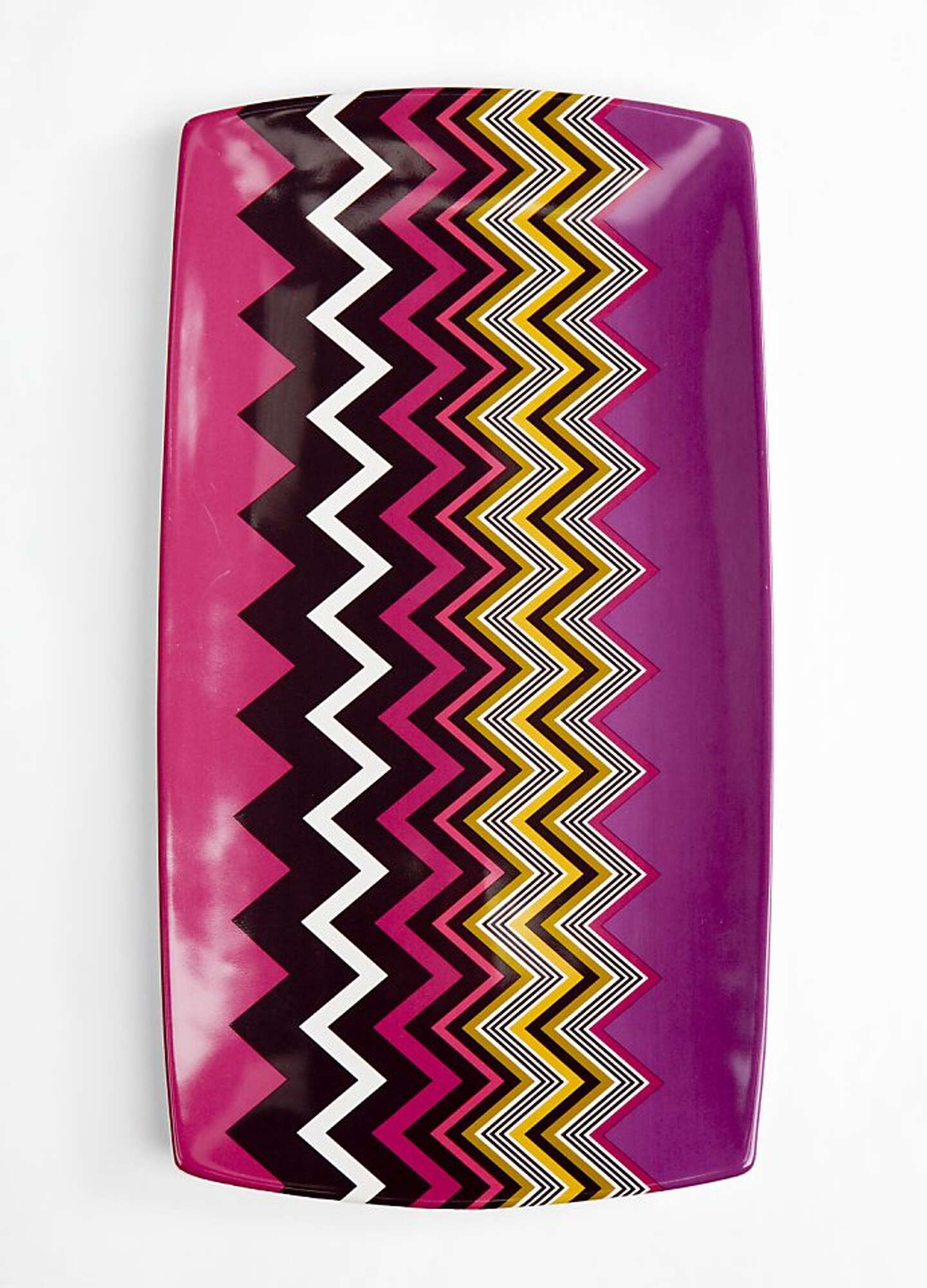 Tray chic: Classic zigzag pattern makes a comeback