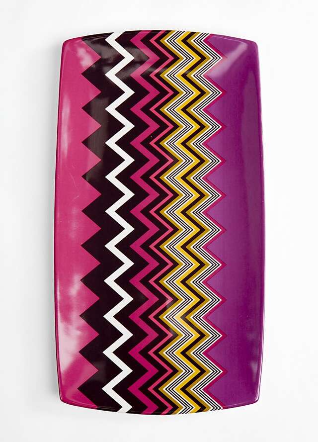 Tray chic: Classic zigzag pattern makes a comeback