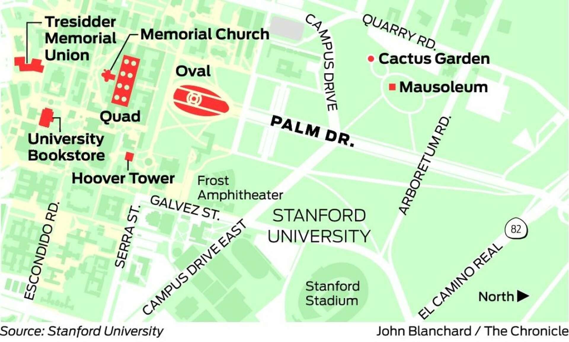 Stanford University Campus Map