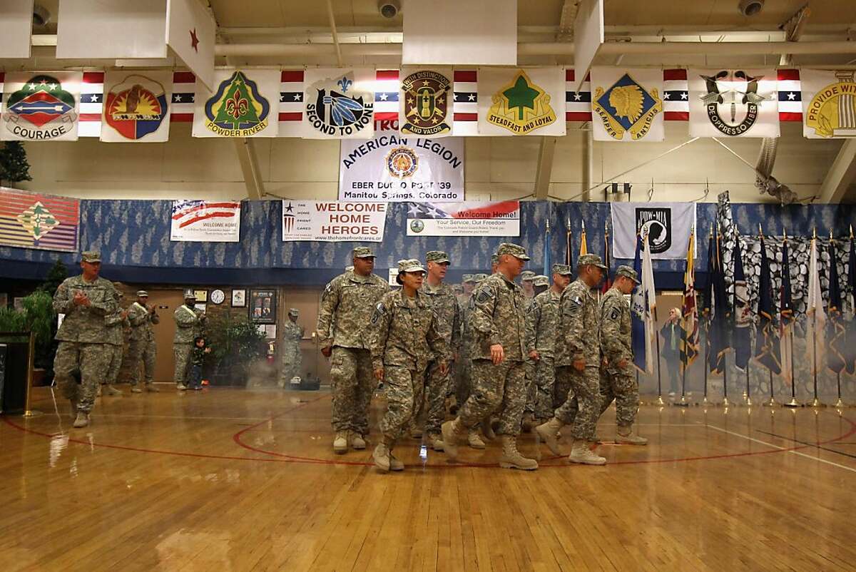 Troops welcomed home