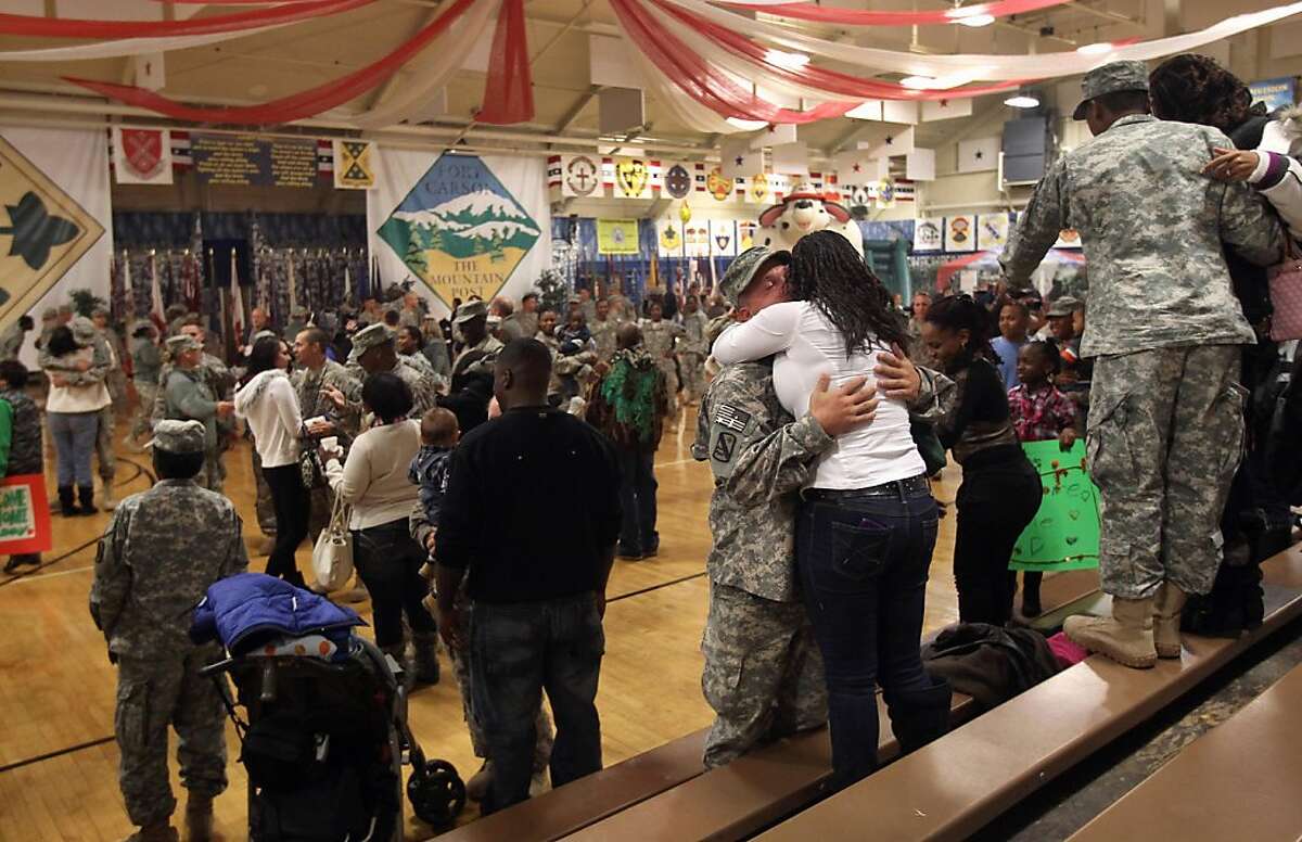 Troops welcomed home