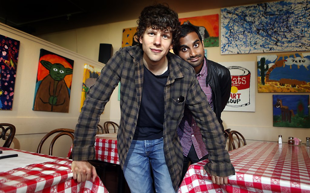 Comedy buff Eisenberg savors dark pizza tale