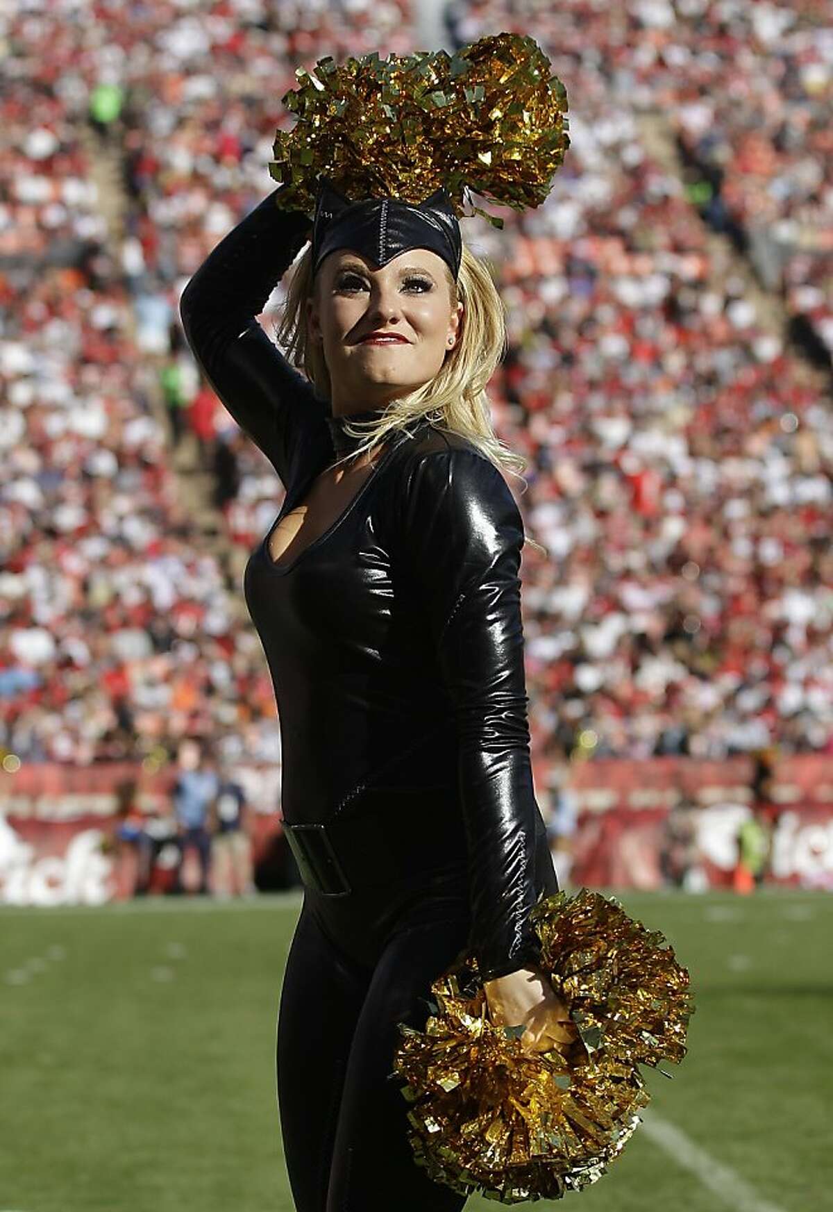 Cheerleaders in costume