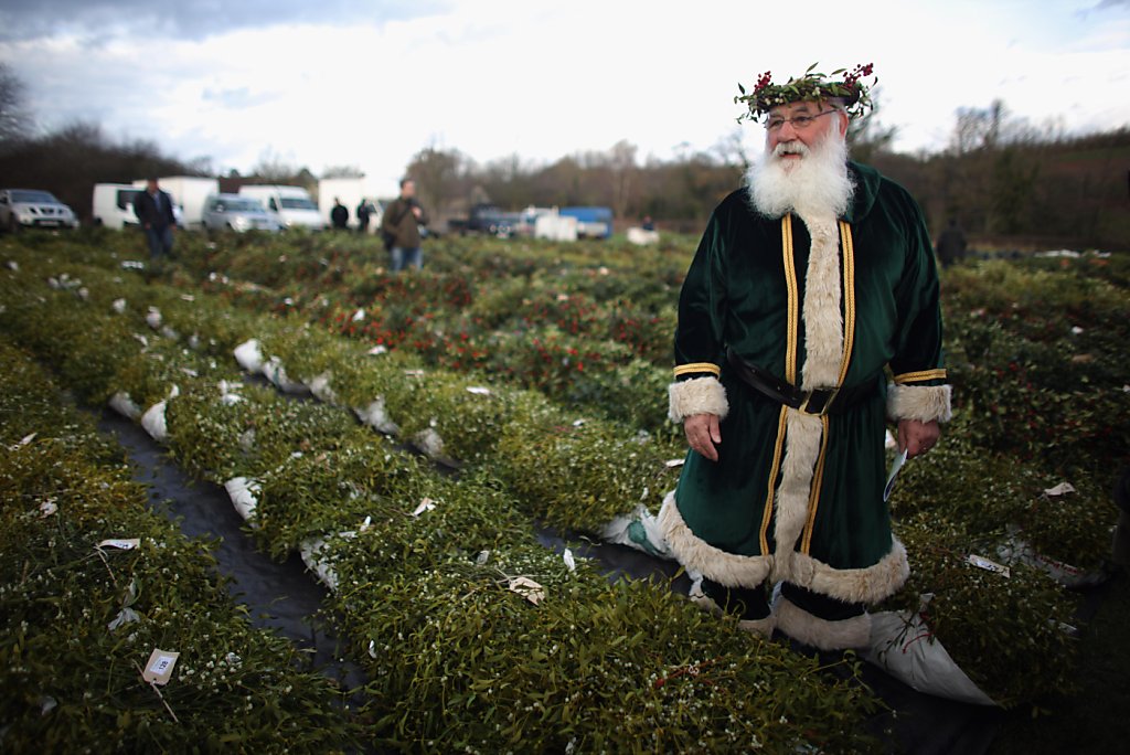 Blessing the mistletoe