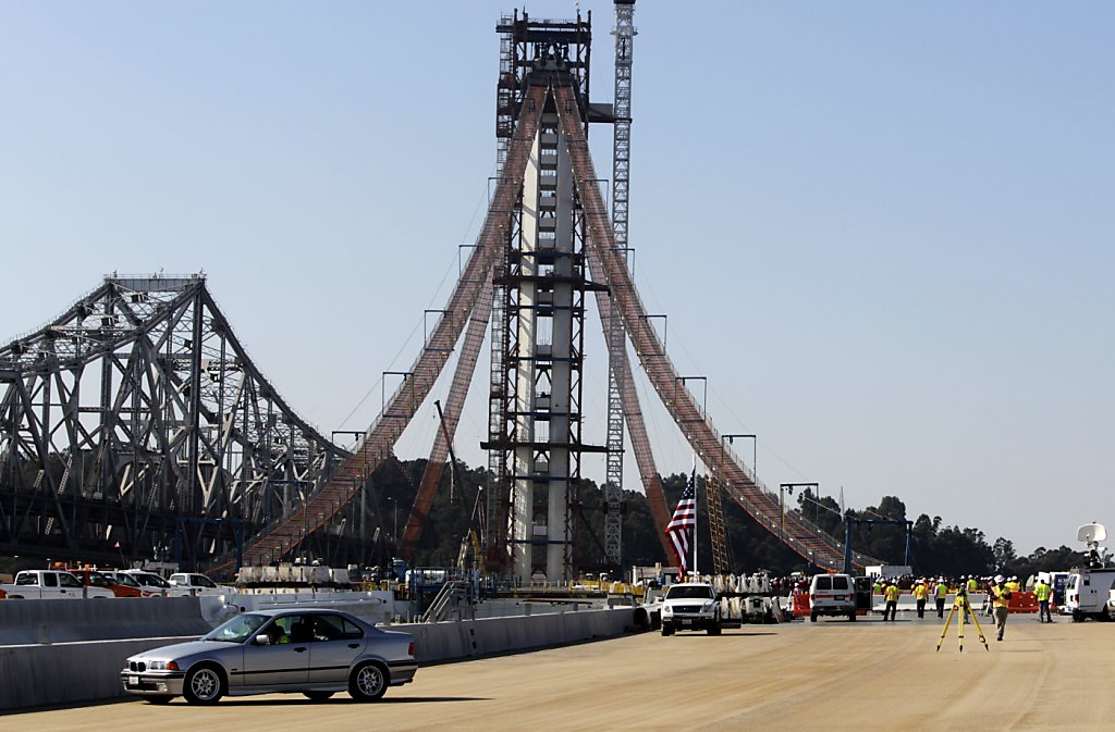 New piece connects Bay Bridge span