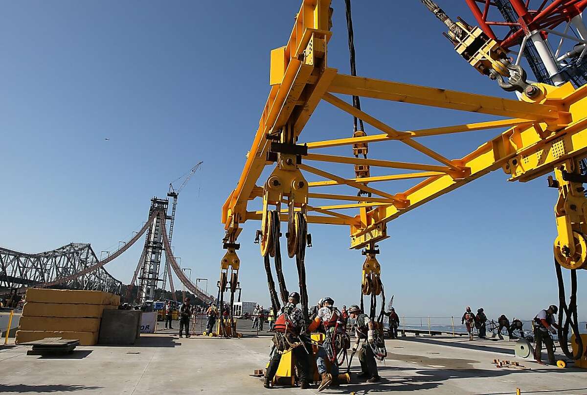 New piece connects Bay Bridge span