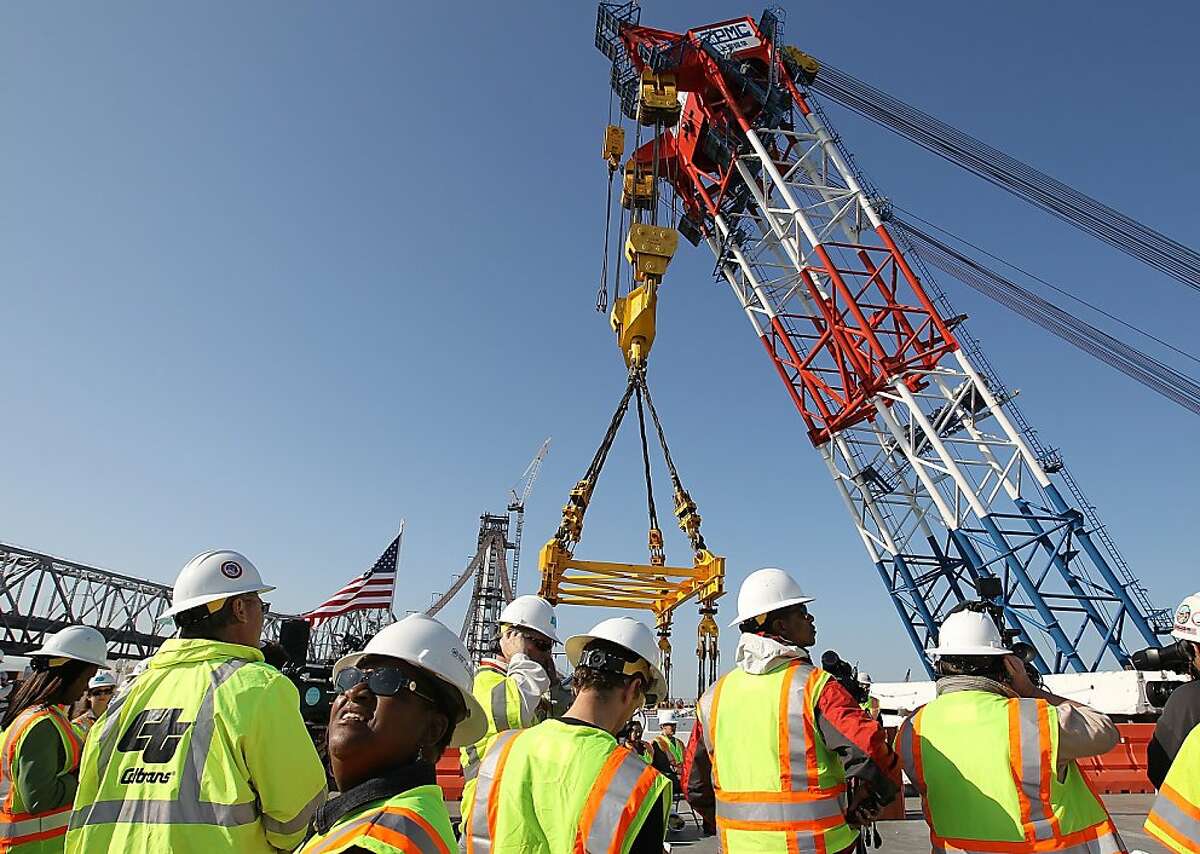 New piece connects Bay Bridge span