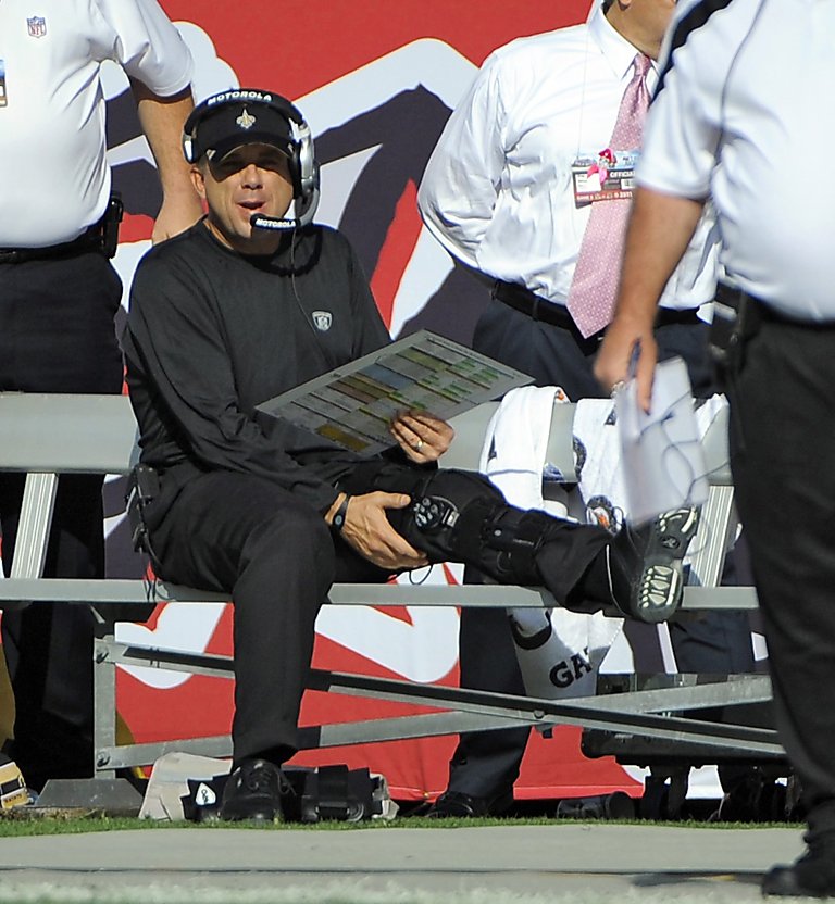 Saints' coach injured