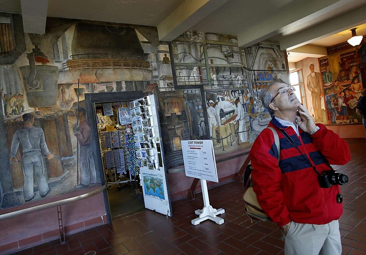 Depression-era Coit Tower murals need touch-up