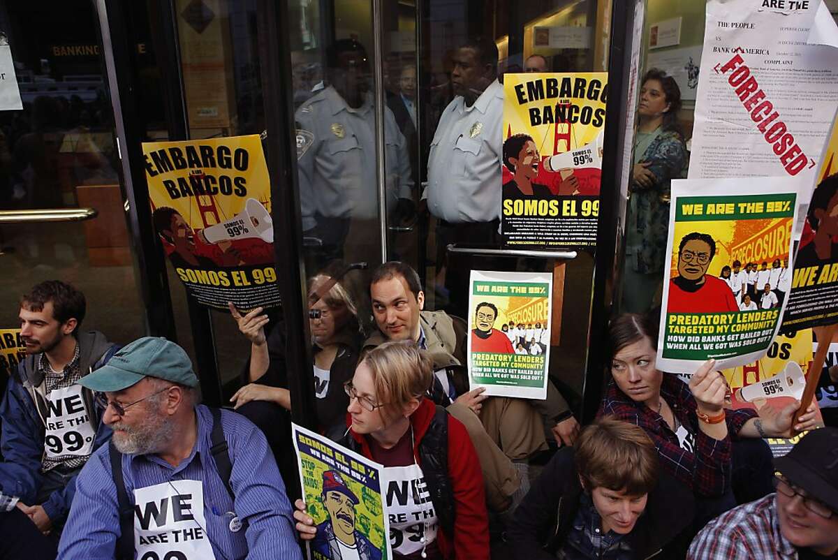 S.F.'s Wells Fargo target of antibank protest