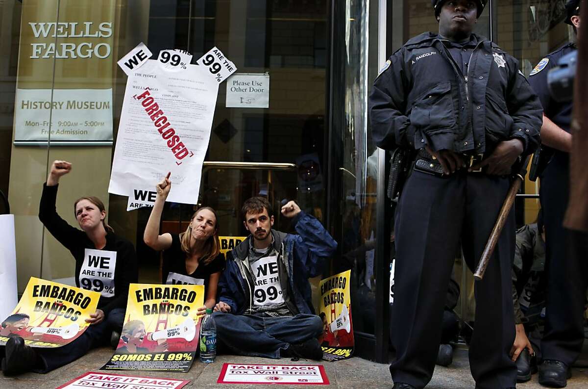 S.F.'s Wells Fargo target of antibank protest