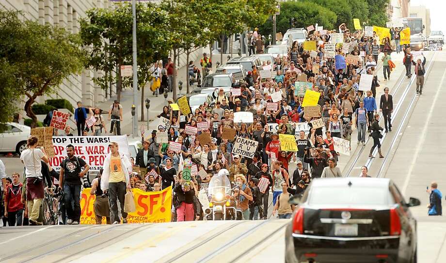 Occupy SF protest march draws 800 - SFGate
