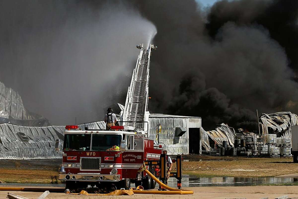 Chemical mixing sparks huge plant fire near Dallas
