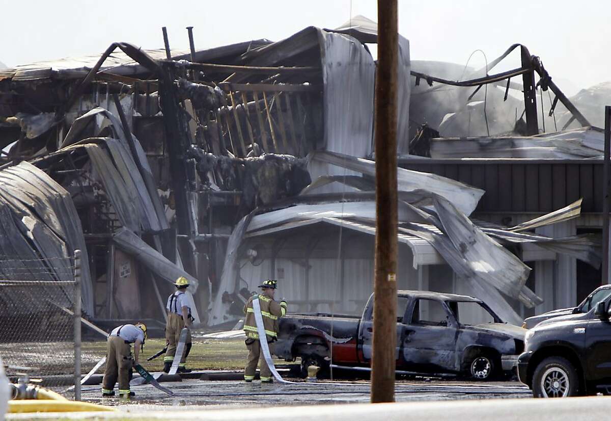 Chemical mixing sparks huge plant fire near Dallas