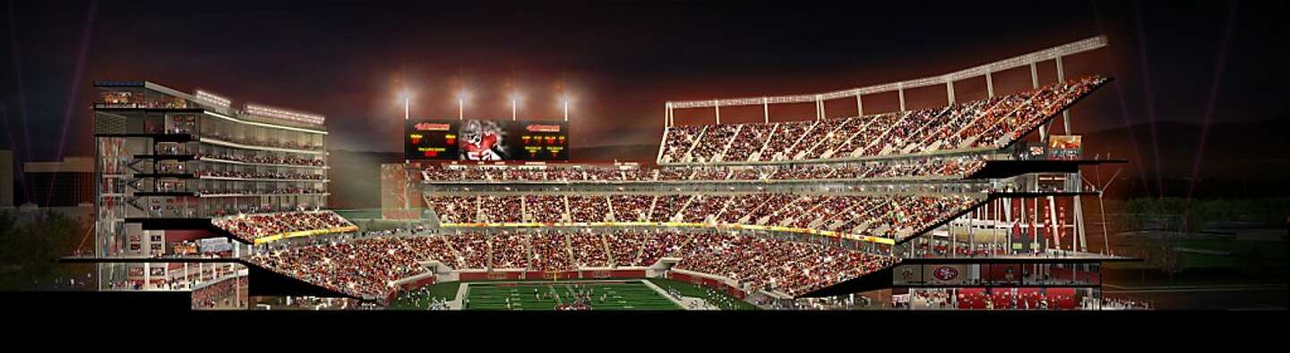 One small step: Niners unveil stadium model