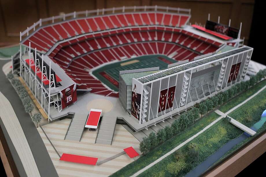 One small step: Niners unveil stadium model - SFGate