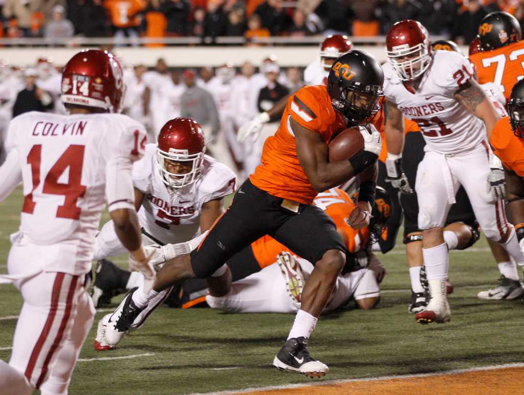 Oklahoma State routs Oklahoma, eyes berth in BCS title game